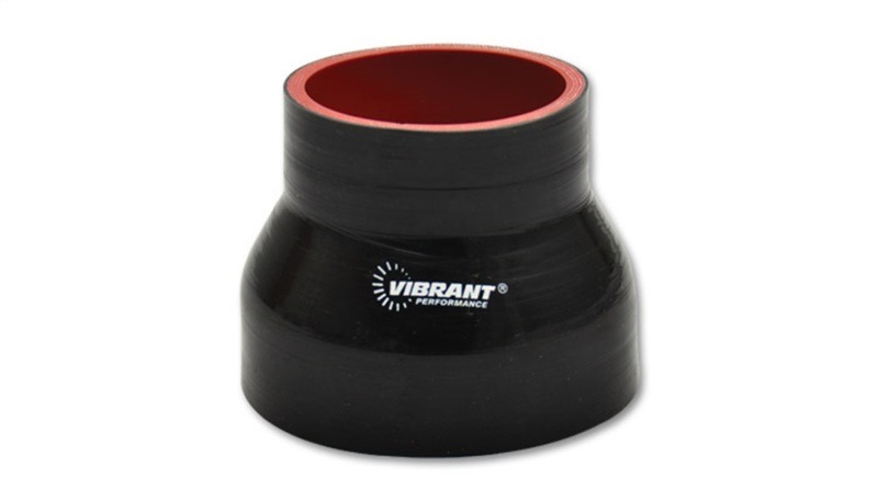 Vibrant 4 Ply Reinforced Silicone Transition Connector – 3in I.D. x 3 ...